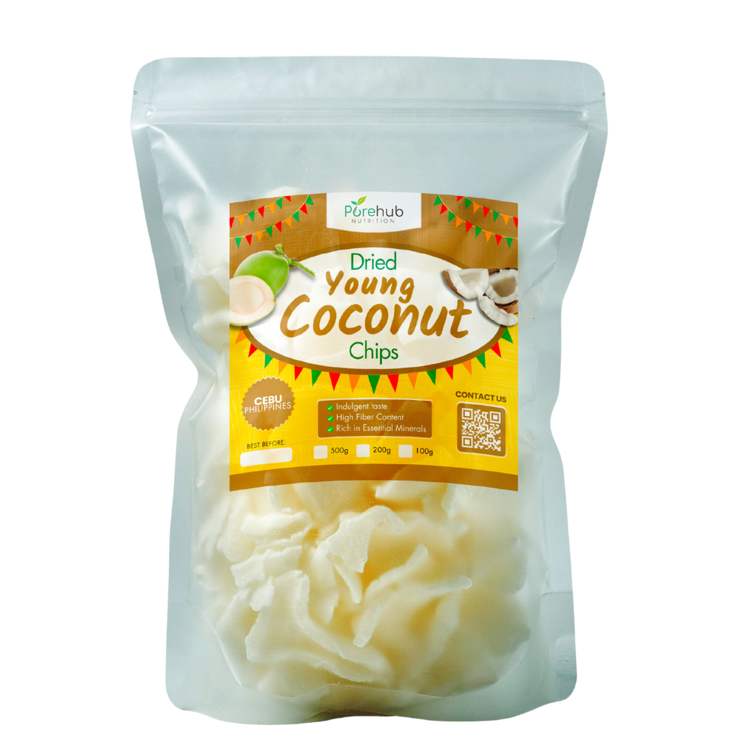 Cebu Dried Young Coconut Chips (Export Quality) – purehubnutrition.ph